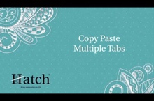 Copy and Paste Designs Between Tabs with Hatch Embroidery | Hatch Videos